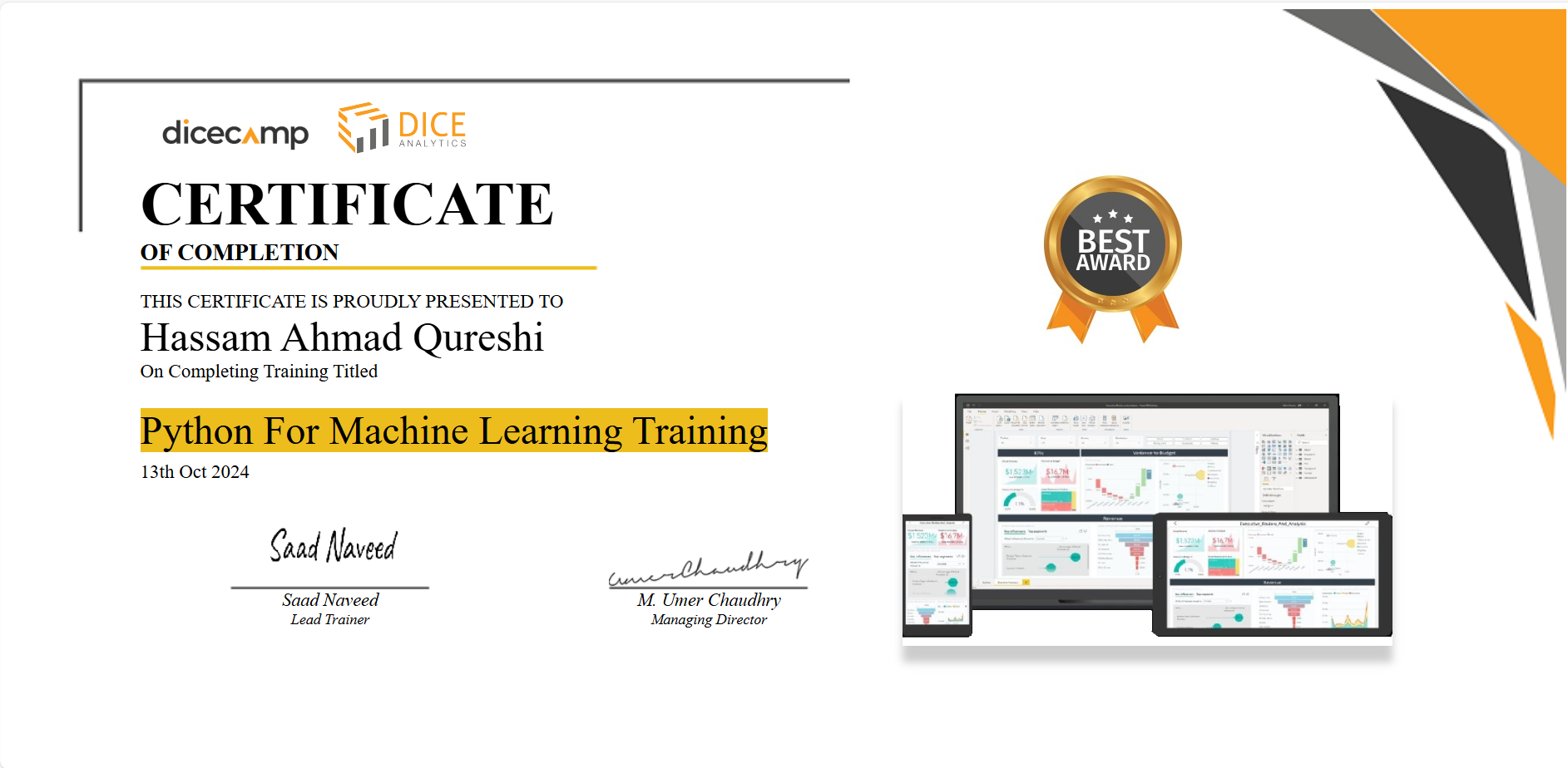 Hassam Ahmad Qureshi - Network Engineer